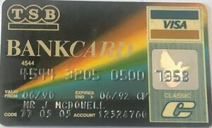 Bank Card: Bankcard (TSB Bank, United Kingdom of Great Britain ...