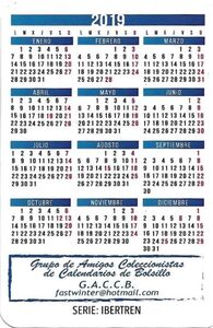 Pocket Calendar: Trains (Spain(Ibertren) Col:ESP-2019-Train-001.07