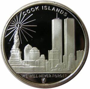 Coin: 1 Dollar (Twin Towers/Freedom Tower - WTC Recovery Silver) (Cook ...