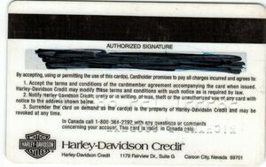 البطاقات المصرفية: Harley-Davidson Credit (Harley Davidson Credit Corp ...