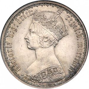 Coin: 1 Florin (1/10 Pound, Queen Victoria) (United Kingdom of Great ...