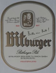 Drink Label: Bitburger Pils (Bitburger Braugruppe GmbH, Germany ...