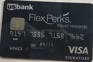 Bank Card: FlexPerks black travel (US Bank, United States of AmericaCol ...