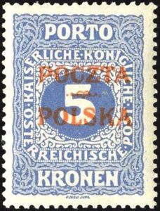 Stamp: Number, Overprinted (Poland(Kraków Issues (Overprints on ...