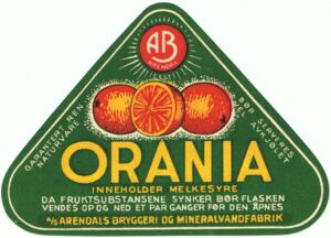 Drink Label: Orania (Arendal Bryggeri, NorwayCol:NO-SODA-000251 🏷️