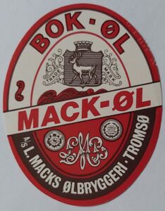 Etiqueta de Bebida: Mack-OL (Mack brewery, NoruegaCol:NO-BEER-000310