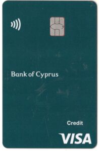 Bank Card: Bank of Cyprus - Credit VISA (Bank Of Cyprus, CyprusCol:CY ...