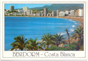 Tarjeta Postal: Benidorm - Costa Blanca. N.6 Benidorm (España) Playa de ...