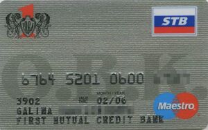 Bank Card: 1 O.B.K. (gray) (Bank 1 O.V.K., RussiaCol:RU-MS-0112.02