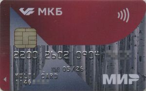 Bank Card: Multi Card (CREDIT BANK OF MOSCOW, RussiaCol:RU-MI-0188.05