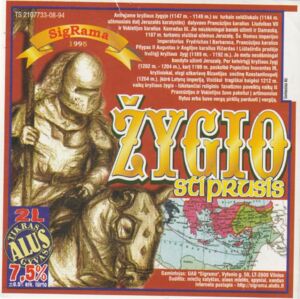 Drink Label: Zygio (Sigrama Alus, LithuaniaCol:LT-BEER-000488