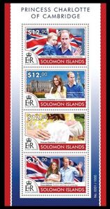 Stamp: Princess Charlotte of Cambridge (Solomon Islands(Princess ...