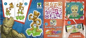 Meal Toy: Groot (Kinder Surprise, Europe(Kinder - Marvel Heroes) Col:VV400