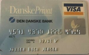 Bank Card: DanskePrivat (Den Danske Bank, DenmarkCol:DK-VI-0025.01