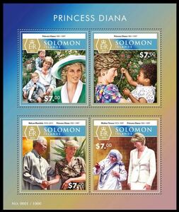 Stamp: Princess Diana (Solomon Islands(Princess Diana (2015)) Mi:SB ...