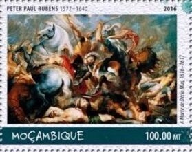 Stamp: “The Death of Decius Mus”, 1616–1617 (Mozambique) (Most Famous ...