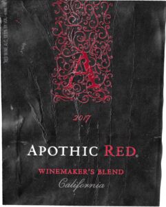 Drink Label: Apothic Red (Apothic Wines, United States of AmericaCol:US ...