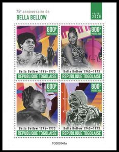 Stamp: 75th Anniversary of the Birth of Bella Bellow (Togo(Bella Bellow ...