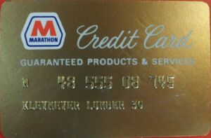 Bank Card: Marathon Credit Card (Marathon's Credit Card, United States ...