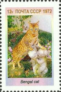 Stamp: Bengal cat (Soviet Union, USSR: Illegal Stamps(Soviet Union ...