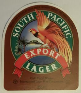 Drink Label: South Pacific Export Lager (South Pacific Brewery Ltd ...