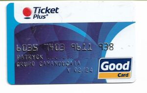 Bank Card: Ticket Plus (Edenred Soluções Pré-Pagas, BrazilCol:BR-GM-0087.01