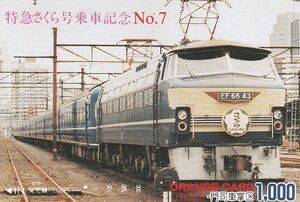 Transport Ticket: JR Kyushu - Electric Locomotive EF 66 43 Sakura (Japan Thematic, Japan(Trains ...