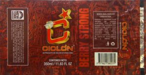 Etiqueta de bebida: Ciclón Berry Strong (Embotelladora New York ...