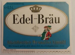 Drink Label: Edel-Brau (VEB Altenburger Brauerei (im GK Leipzig ...