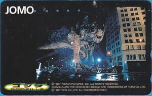 Phonecard: Godzilla (1998) / Jomo (NTT, Japan(110-016-Movie) Col:JP-110 ...