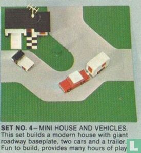 Lego Set: Mini House and Vehicles (Samsonite(Model Maker) Leg:4-6