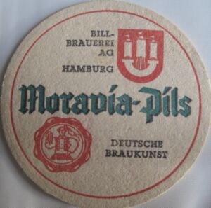 Beer Coaster: Moravia Pils (Bill-Brauerei AG, Germany, Federal ...