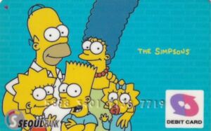 Bank Card: The Simpsons (Seoul Bank, Korea, SouthCol:KR-PL-0003 💳