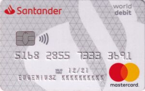 Bank Card: Santander World Debit (Santander Bank Polska, PolandCol:PL ...