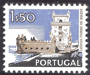 Stamp: Belem Tower, Lisboa (Portugal(Landscapes and Monuments) Mi:PT ...