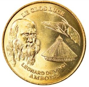 Token: Amboise - le clos Luce - Léonard de Vincy (France(Tourist Tokens ...