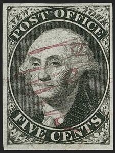 Stamp: New York, NY, George Washington (1732-99) 1st USA President ...