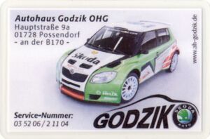 Pocket Calendar: Autohaus Godzik (Germany, Federal Republic(Cars) Col ...