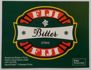Drink Label: Bitter Fiji (Foster's Group Pacific Limited, FijiCol:FJ ...