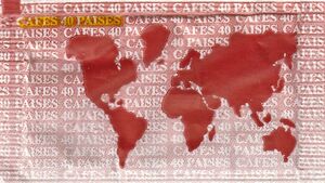 Sugar Packet: mapa mundi - world map - Cafes 40 paises (Spain(Brands ...