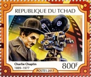 Stamp: Charlie Chaplin (Chad(Charlie Chaplin, 40th Death Anniversary ...
