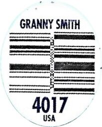 Fruit Sticker: USA #4017 Granny Smith (United States of AmericaCol:US ...