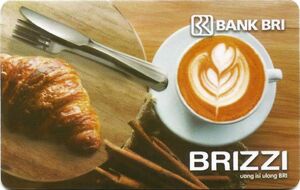 Bank Card: Bank BRI - BRIZZI (BRI (Indonesia), IndonesiaCol:ID-GM-0122