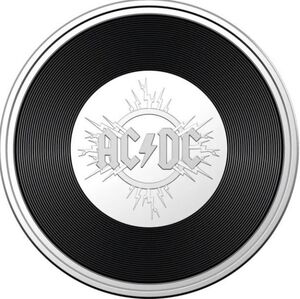 Münze: 20 Cents (ACϟDC Logo of ACϟDC) (Australien) (45th Anniversary ...