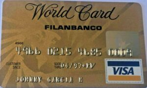 Bank Card: World Card (Filanbanco, EcuadorCol:EC-VI-0013
