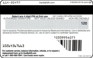 Gift Card: Fox (MasterCard, United States of America) (Vanilla) Col:US ...