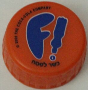 Bottle Cap: Fanta Orange (Coca-Cola Company Israel Ltd., IsraelCol:SO ...
