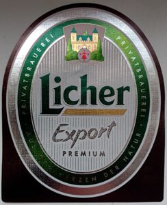 Drink Label: Licher Export (Licher Privatbrauerei Ihring-Melchior GmbH ...