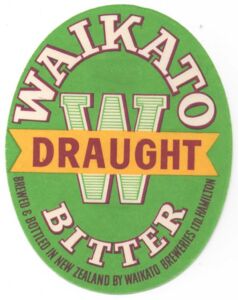 Drink Label: Waikato draught bitter (Waikato breweries, New ZealandCol ...