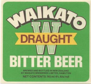 Drink Label: Waikato draught bitter (Waikato breweries, New ZealandCol ...
